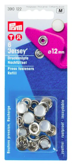 Prym - Snap Fasteners, Jersey Snaps Refill Pearl - Makers Lodge