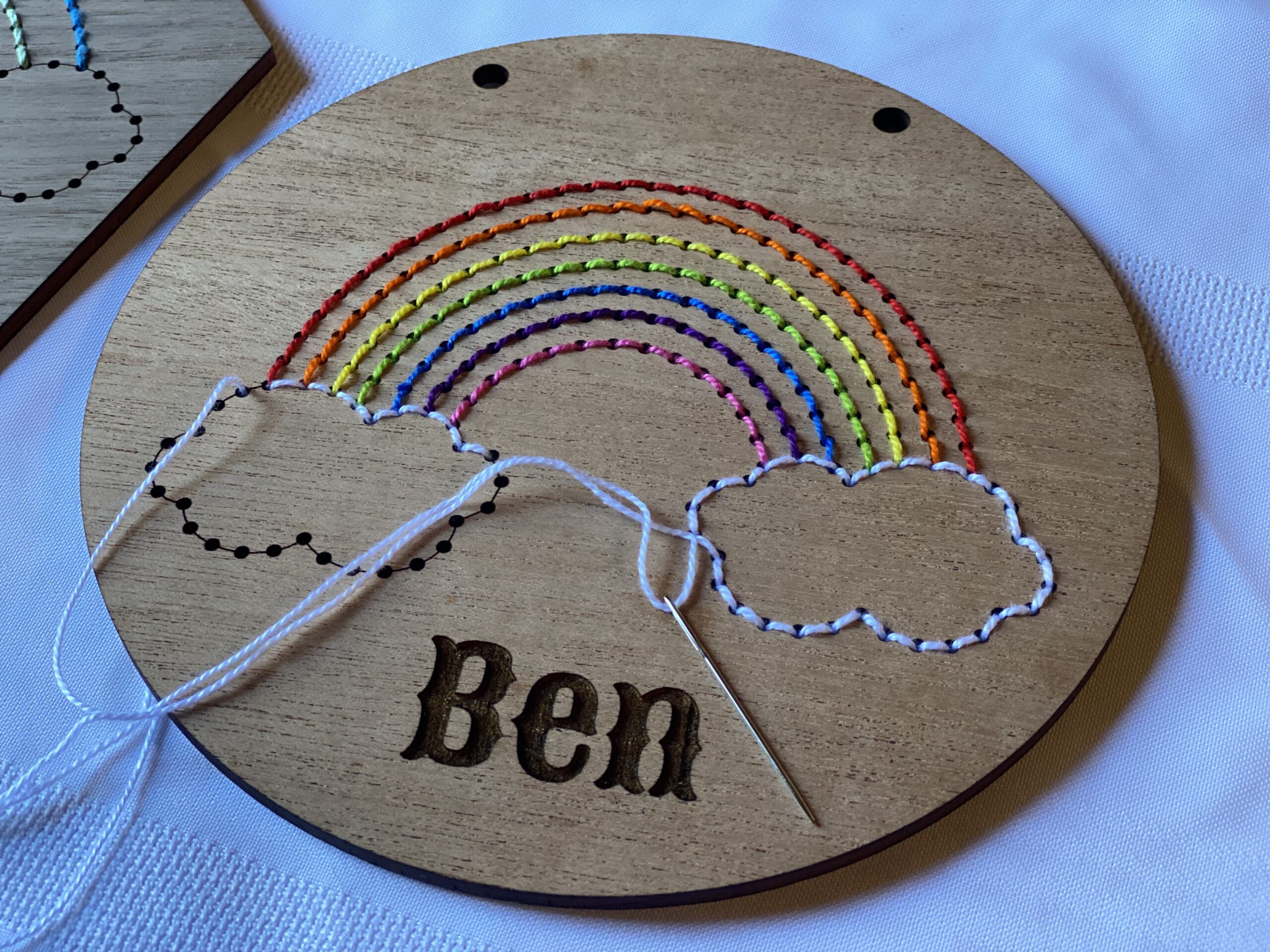 Rainbow Embroidery Disc - Makers Lodge